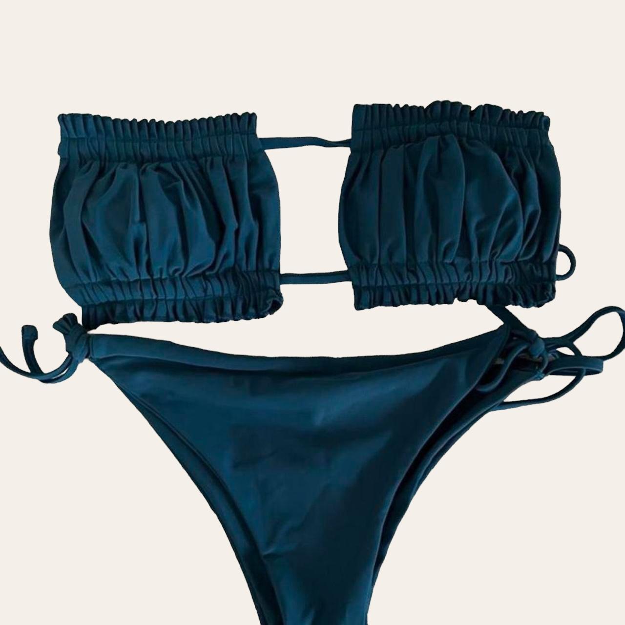 Teal Bandeau Bikini š¤pricing And Postage Ā£8 Depop