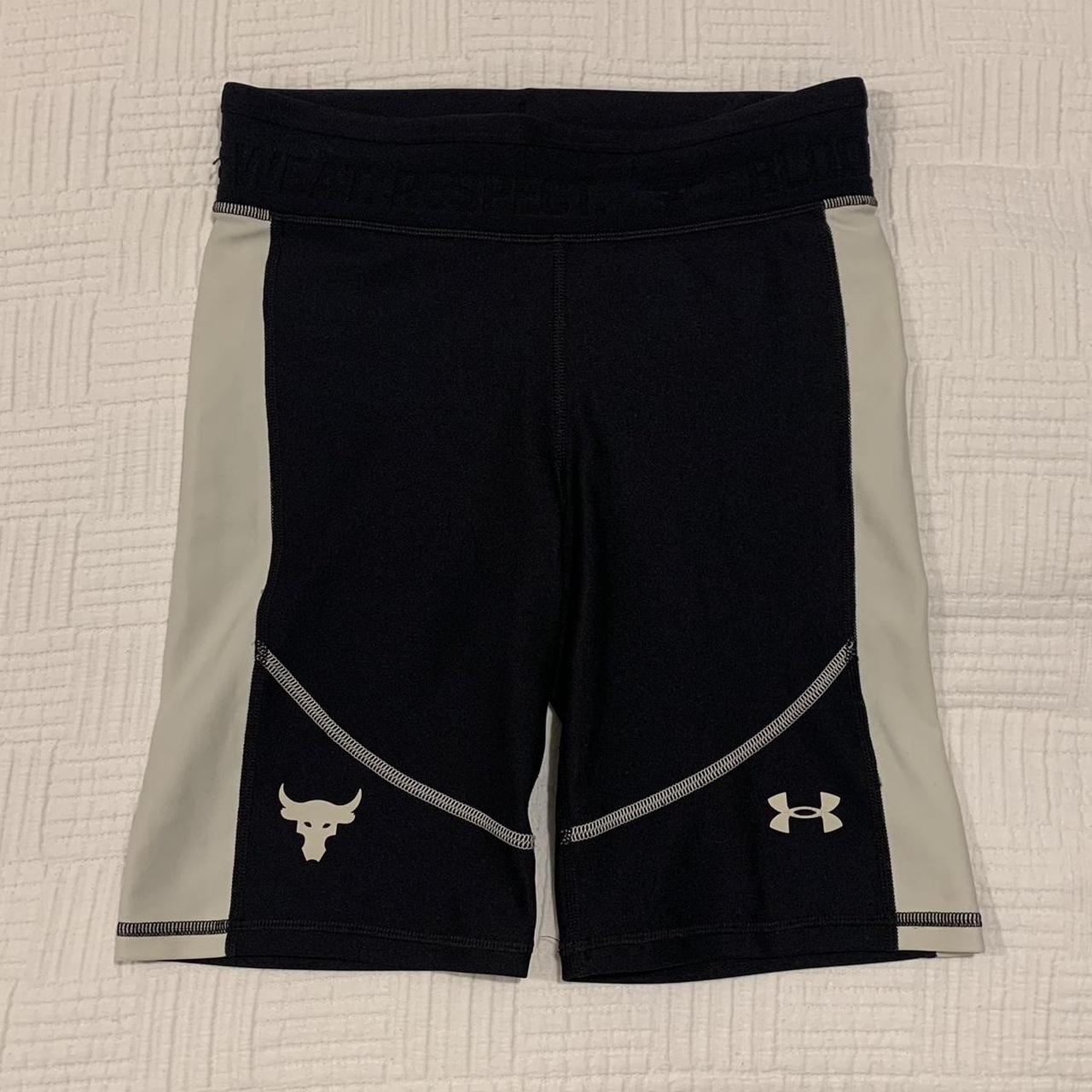 Under Armour Project Rock Womens Bike Shorts -... - Depop