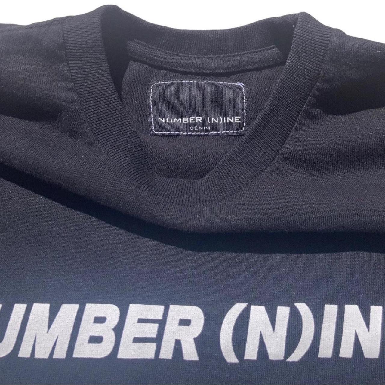 Number nine black logo graphic T shirt, vintage... - Depop