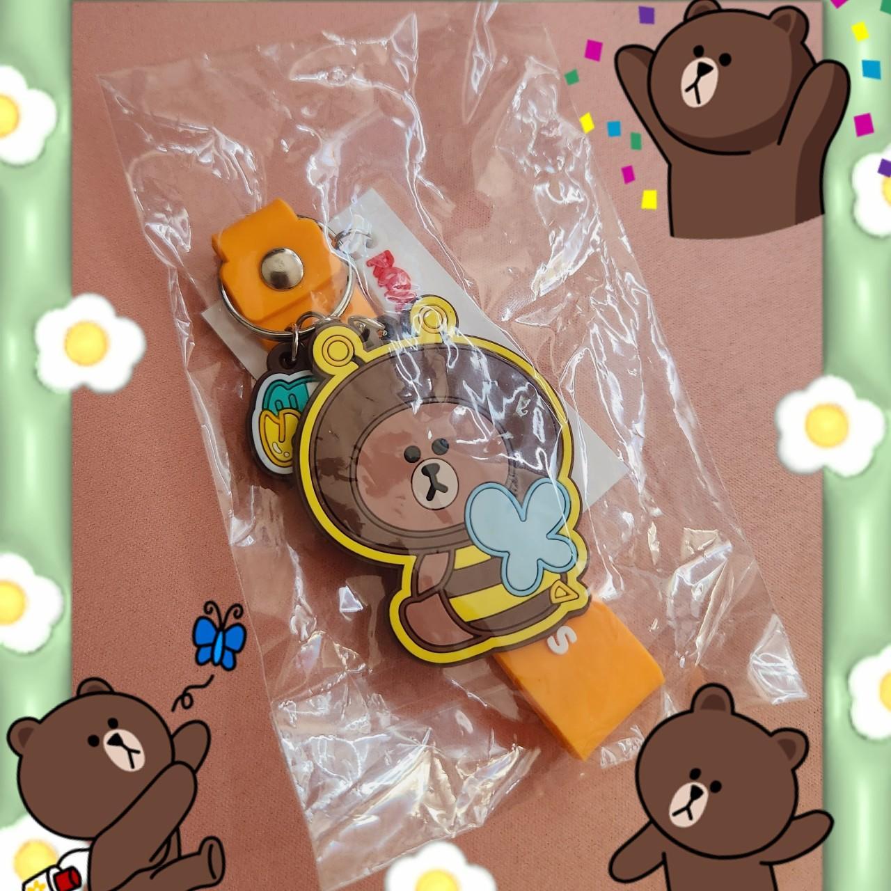 Line Friends - Brown Bee 🐻🐝 ️ Chunky Keychain Brand... - Depop