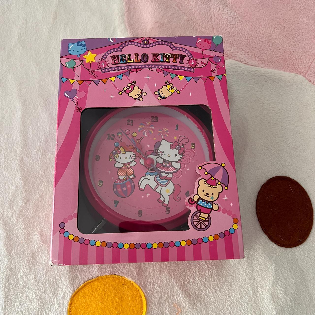 Sanrio Hello Kitty Circus Alarm Clock 5" wide Takes... - Depop