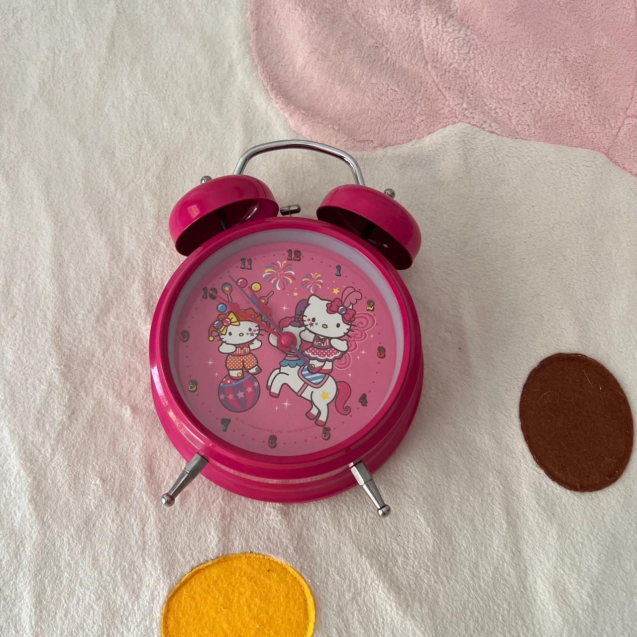 Sanrio Hello Kitty Circus Alarm Clock 5" wide Takes... - Depop