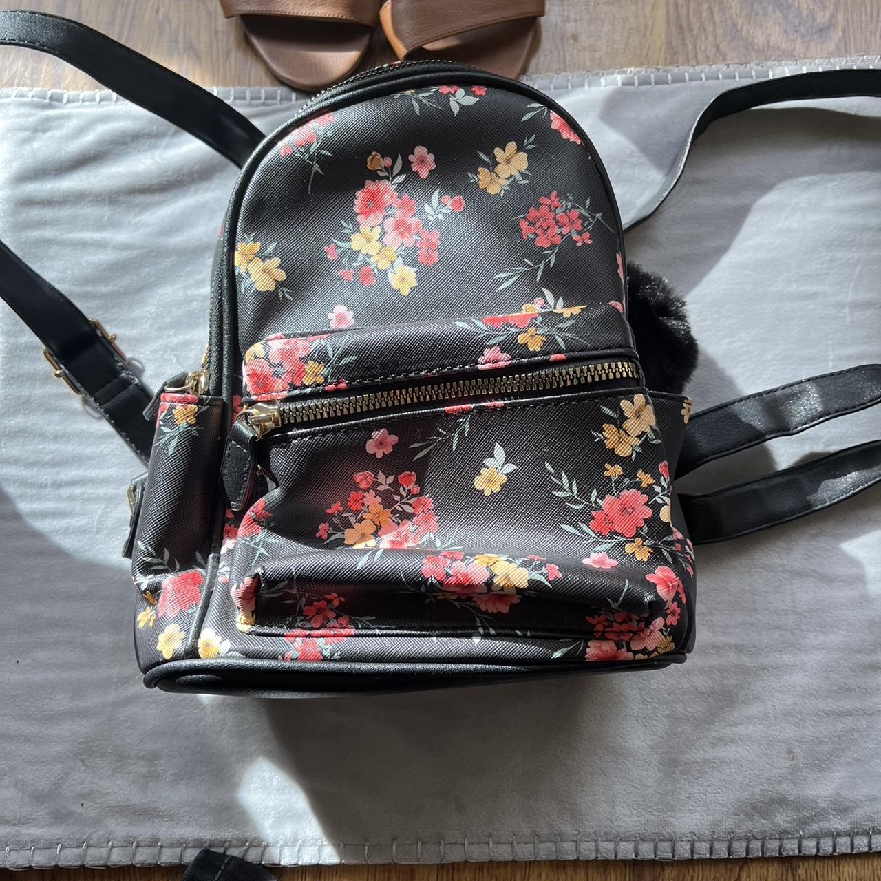 Brand new Amal flower back pack everything is... - Depop