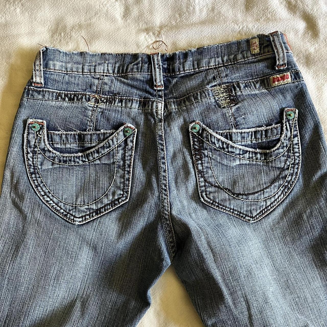Amazing low rise vintage y2k Bongo flare jeans I... - Depop
