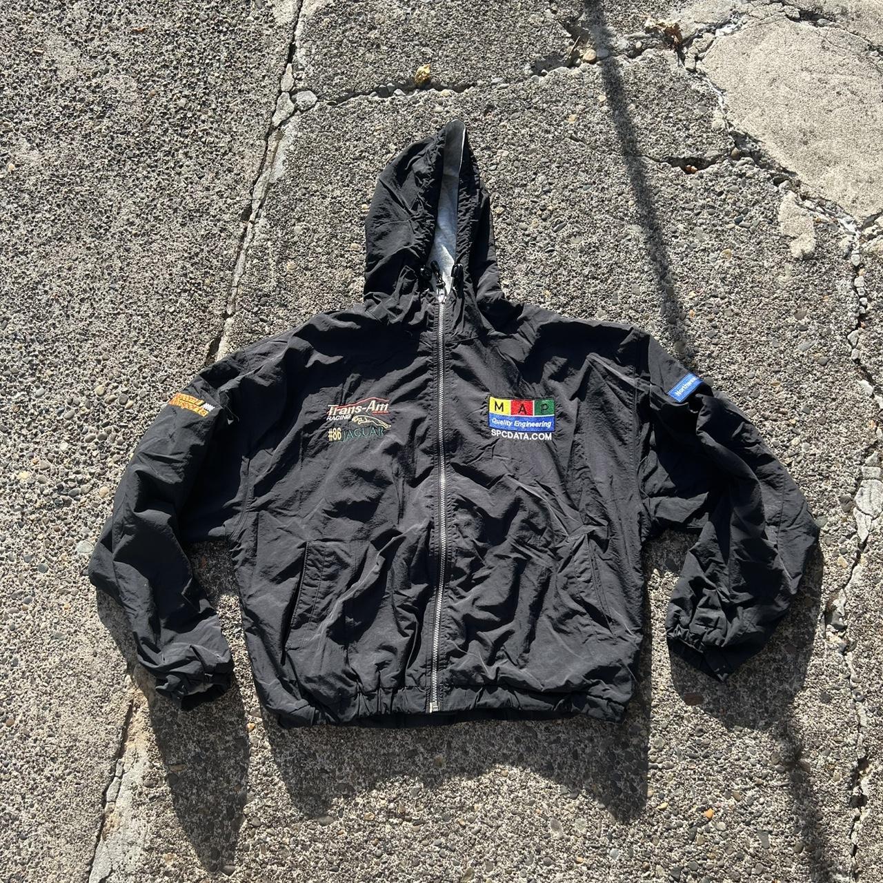 Vintage lined jaguar racing jacket Size L Boxy fit... | Depop