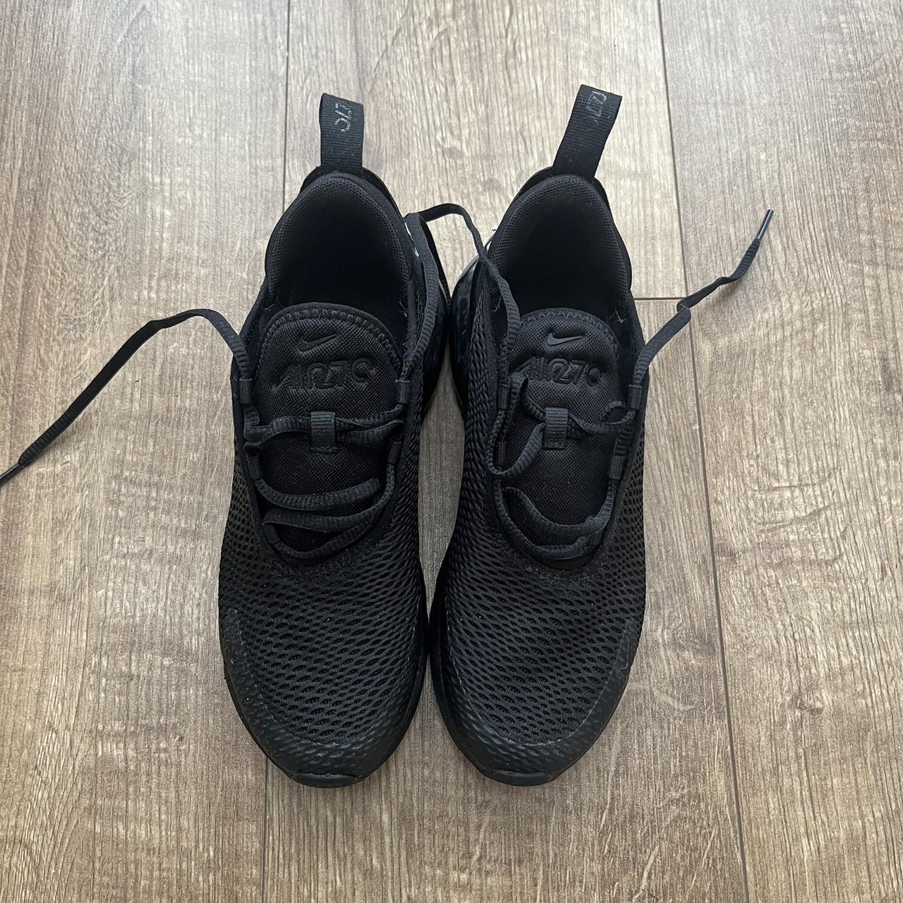 Black nike 270s worn twice basically new | Depop