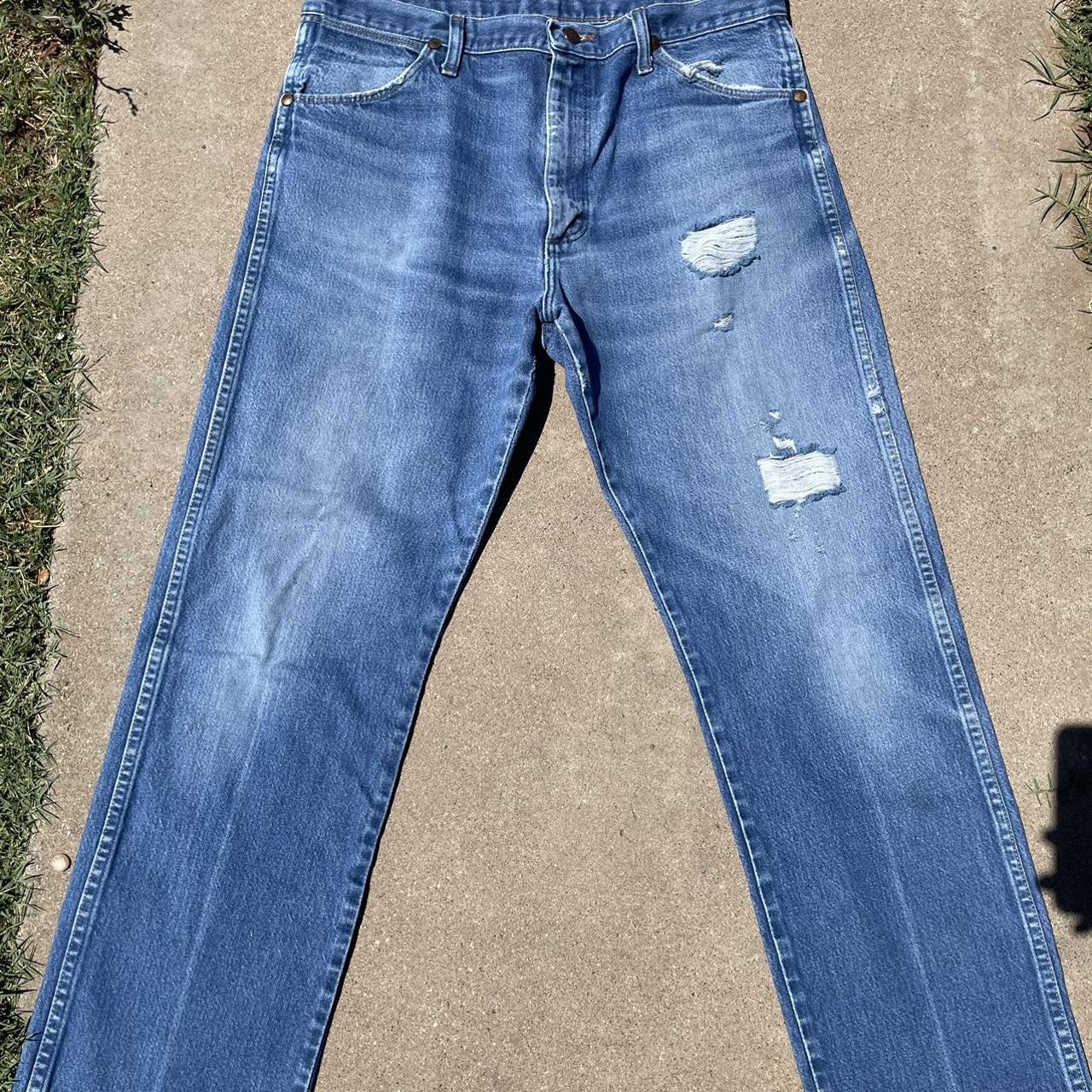 Wrangler Men's Blue Jeans | Depop