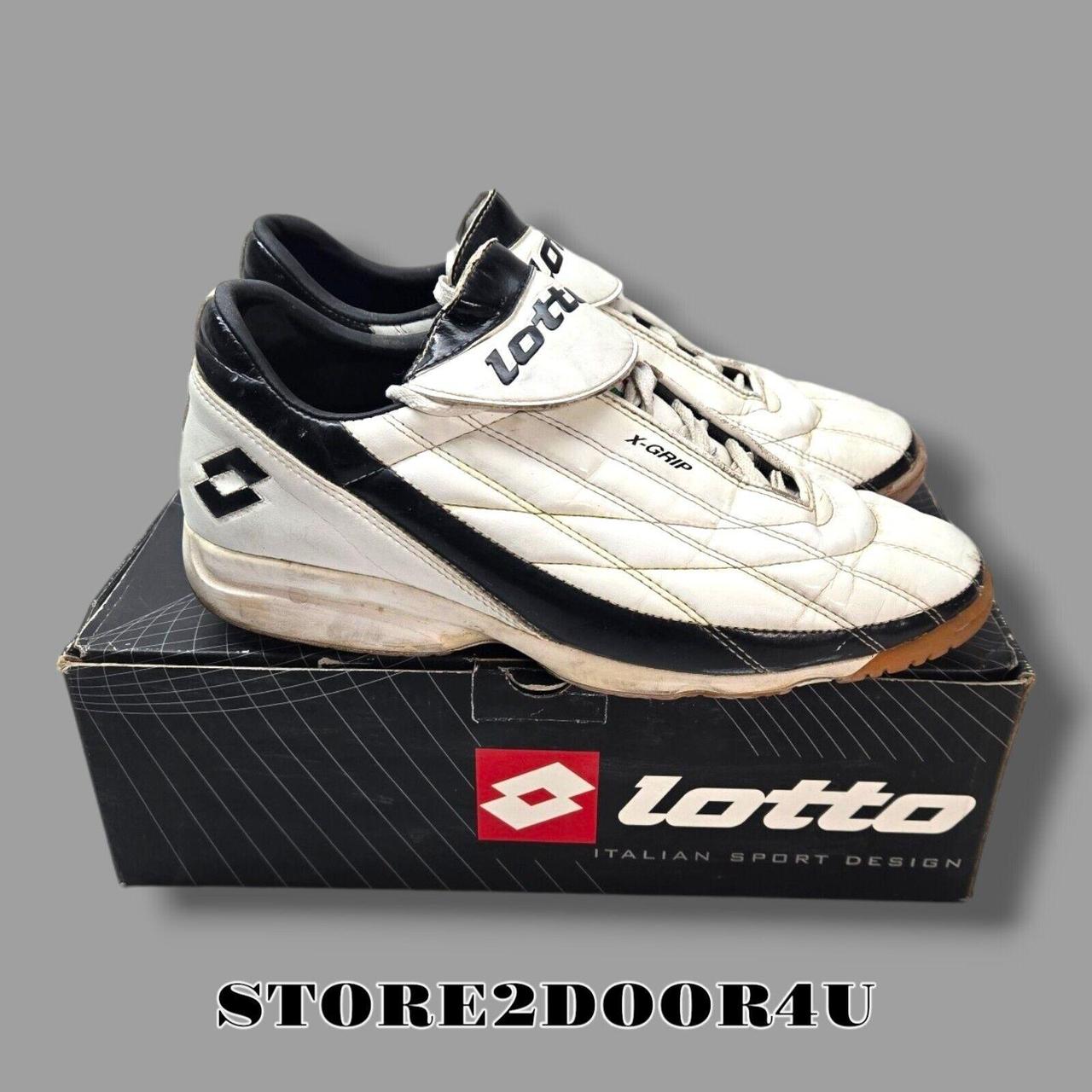 These vintage Lotto X-Grip indoor soccer shoes are a... - Depop