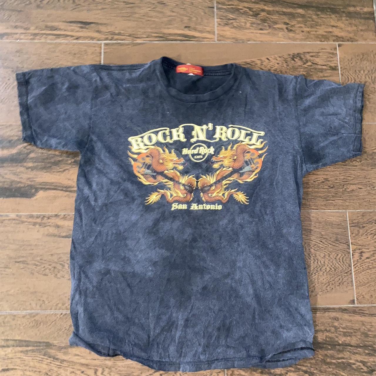 Crazy Hard Rock Cafe twin dragon tee - Depop
