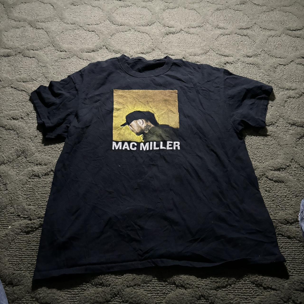 Mac Miller graphic tea size large - Depop