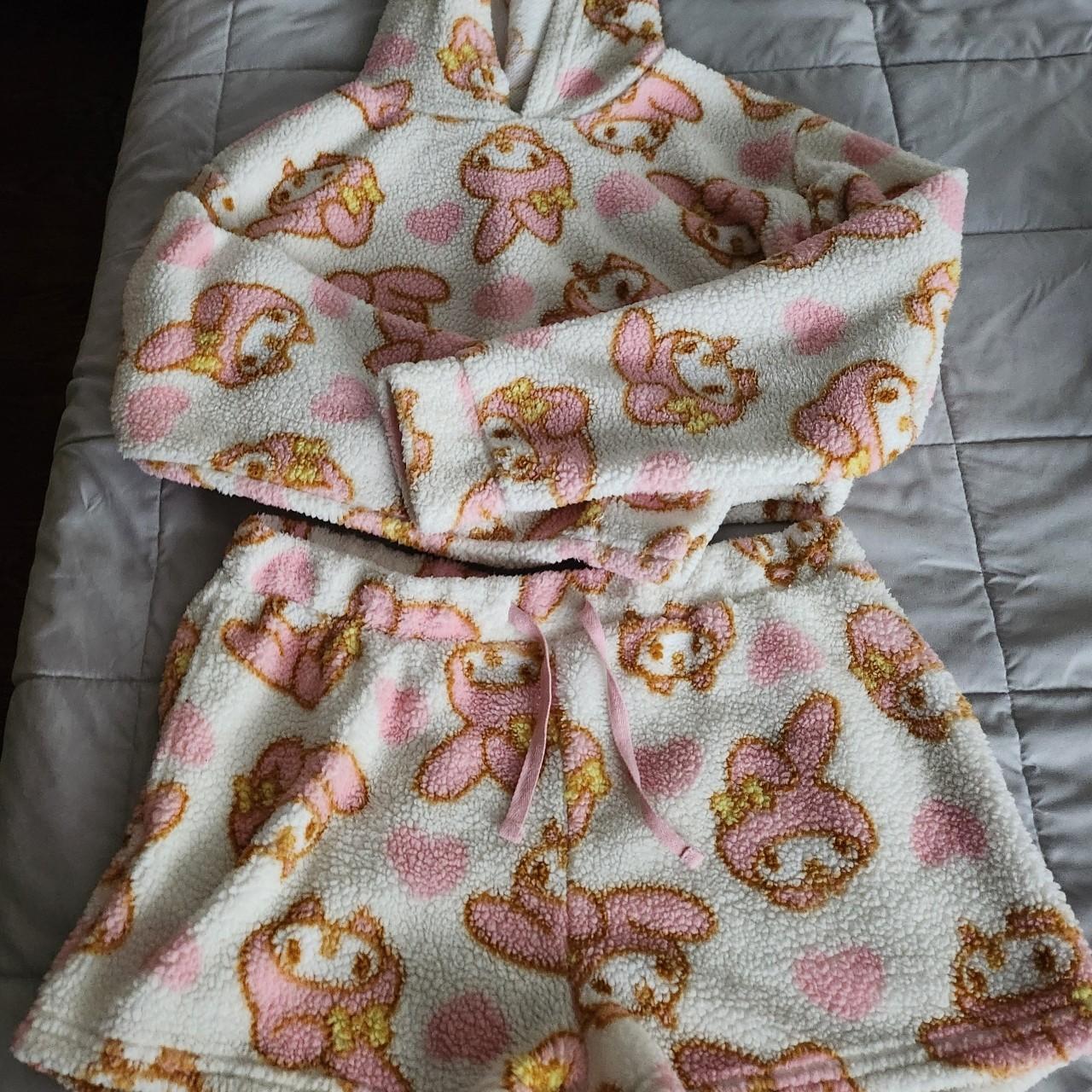 My Melody Lounge Pajama Set Women's Size XL... - Depop