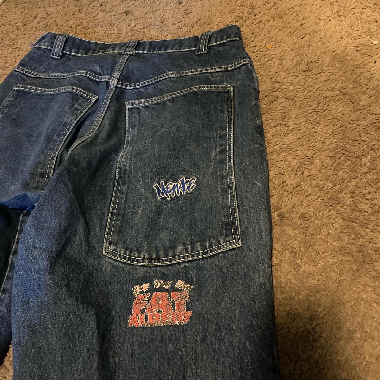 MENACE Y2K baggy skater jorts with a unique touch -... | Depop