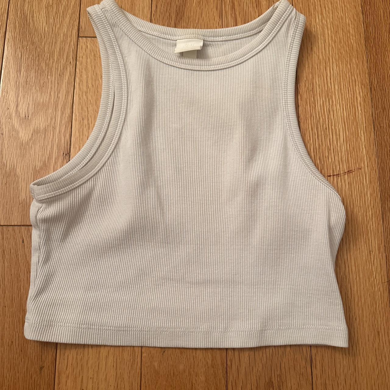 White hnm halter tank supre cute, nvr wore it... - Depop