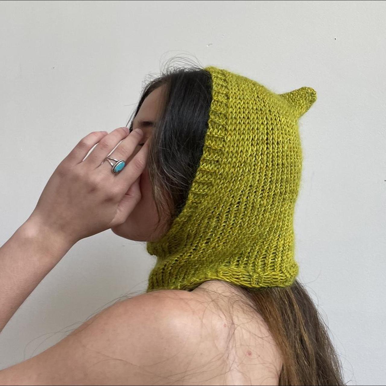 🍀 Spring Balaclava 🍀 •*`¨*`Mohair and merino wool... - Depop