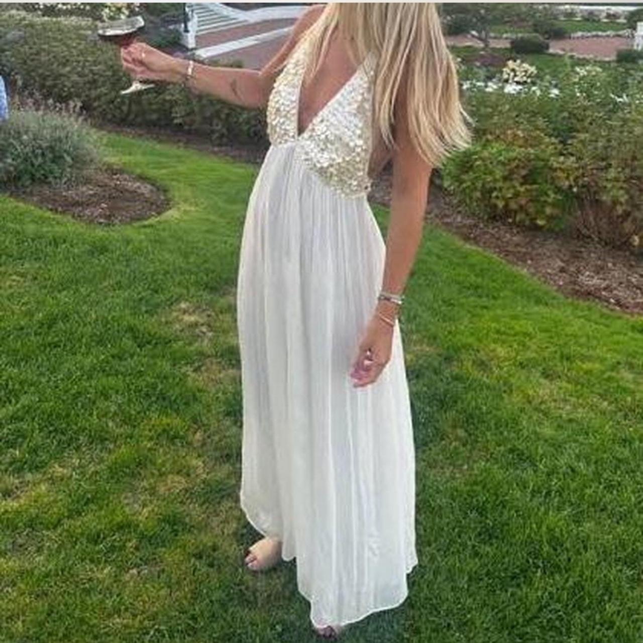 Zara shell detail maxi dress Size M (AU 8-12) Worn... | Depop