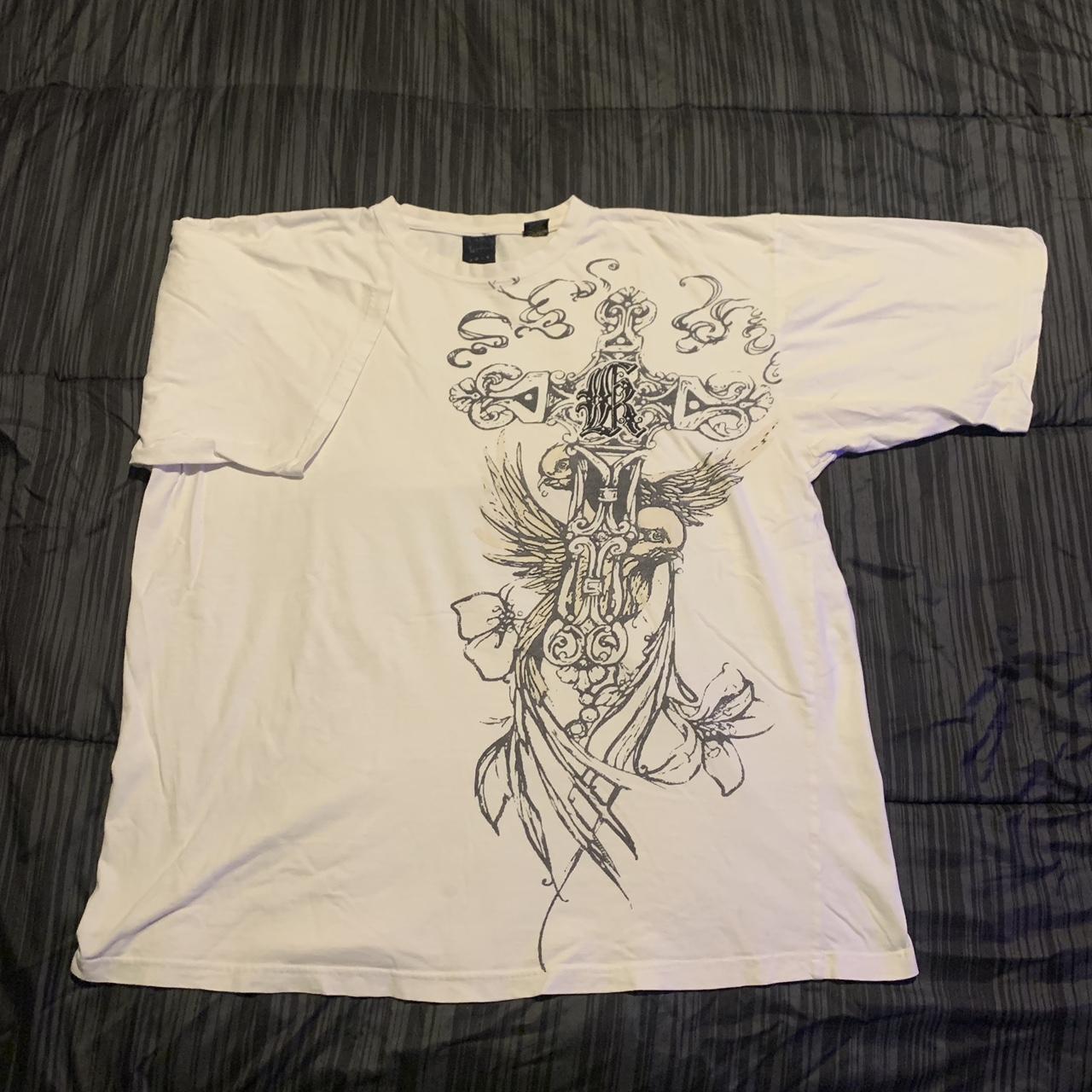 Kani Gold Affliction style 2XL #affliction #y2k... - Depop