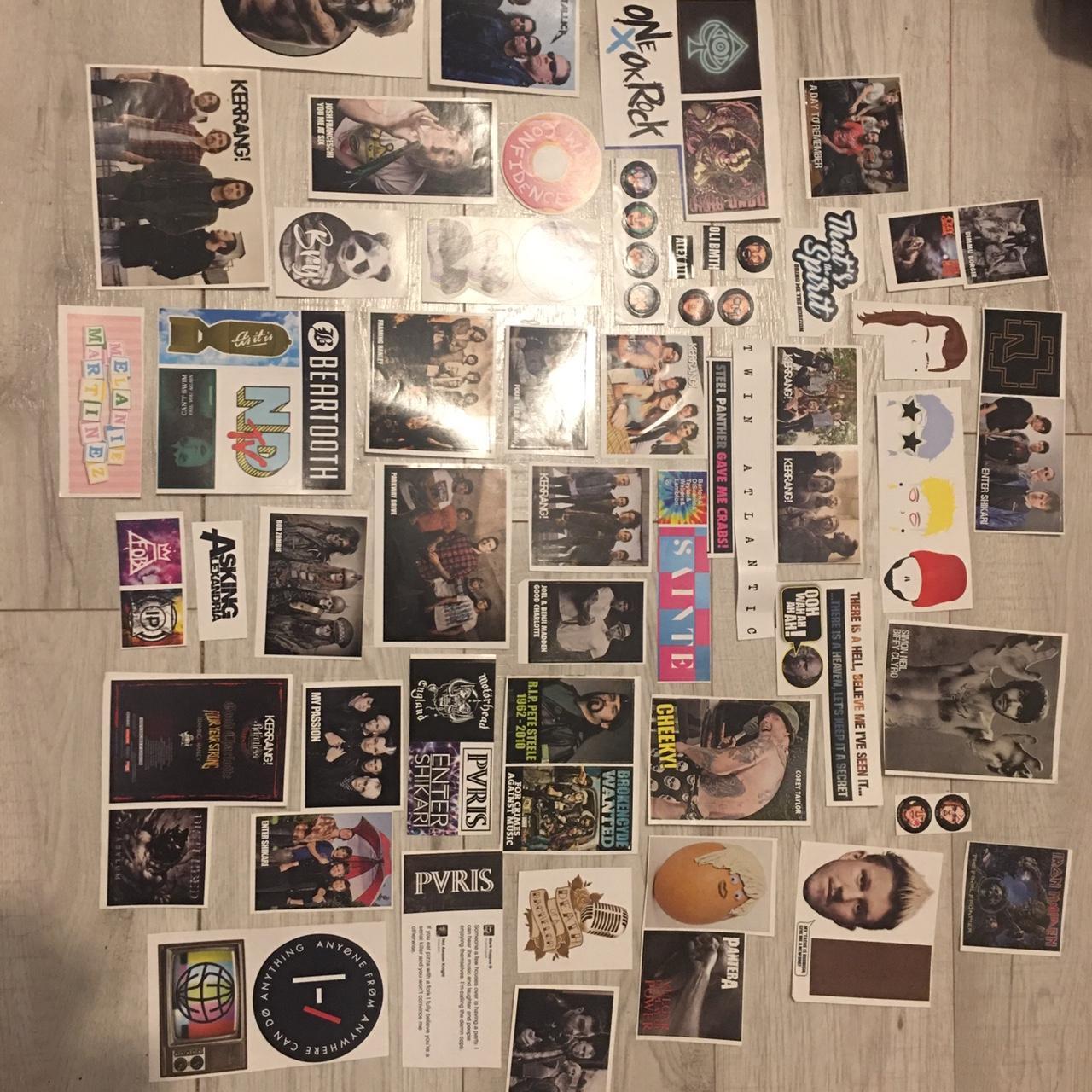 Kerrang! 2000s emo bands sticker collection.... | Depop