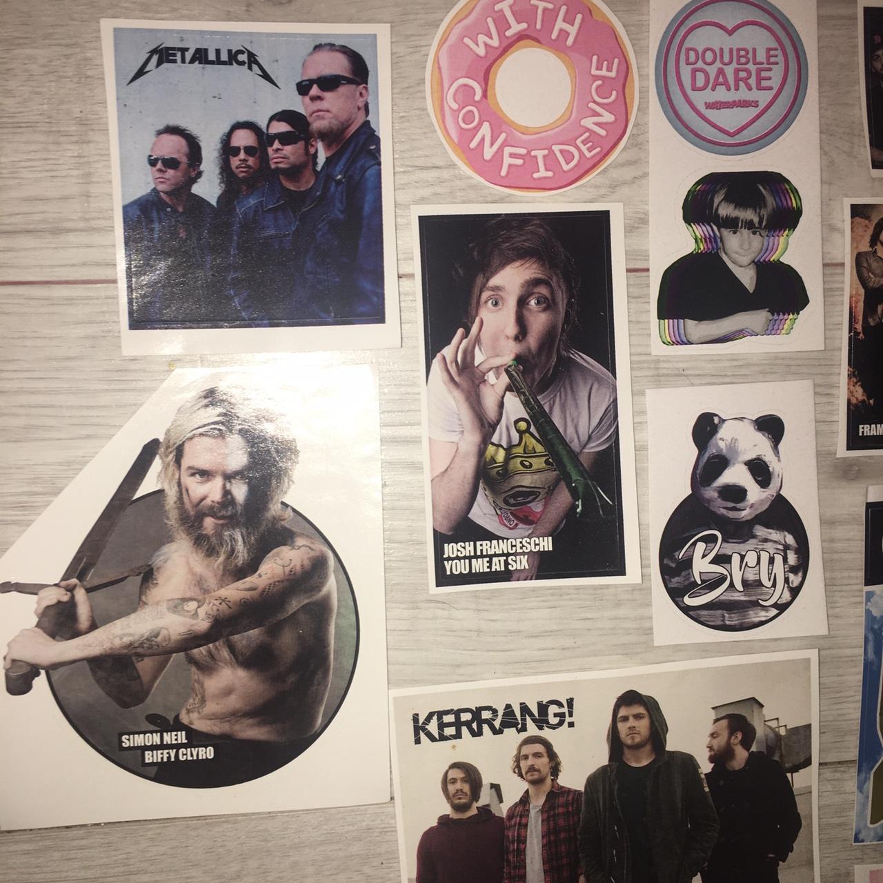 Kerrang! 2000s emo bands sticker collection.... | Depop