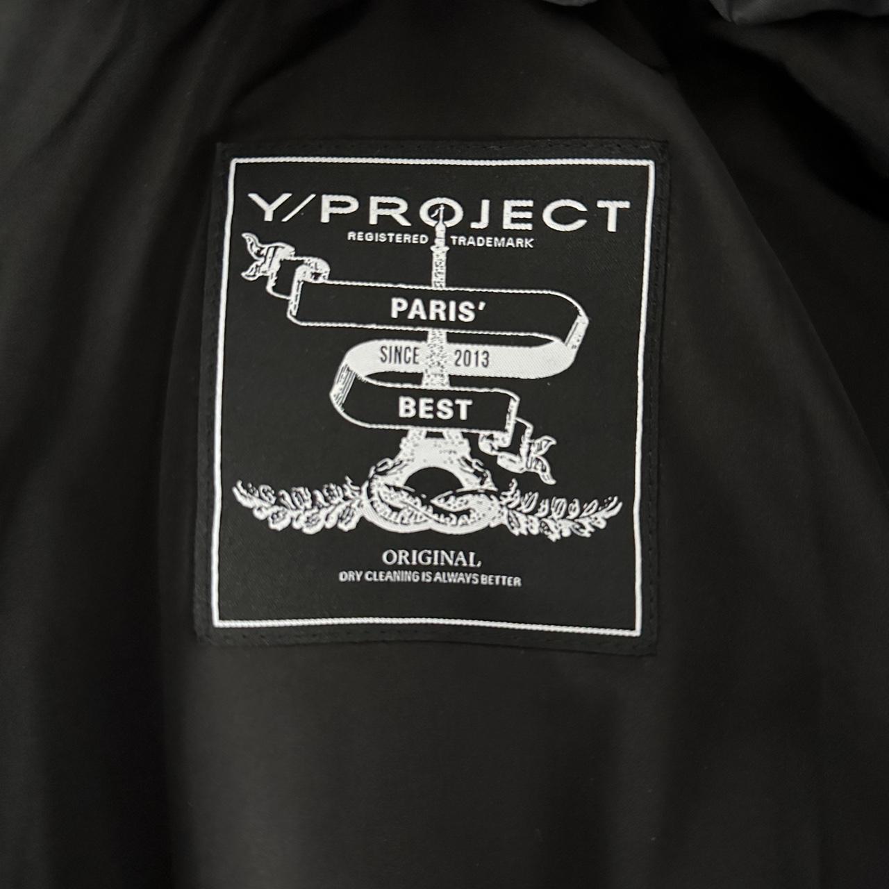 Y/Project Cropped puffer jacket in dark grey with... - Depop