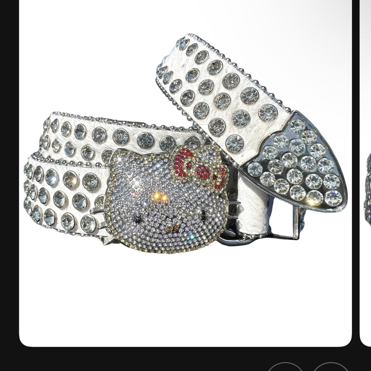 Hello kitty bling belt from stolen arts size 28,... - Depop
