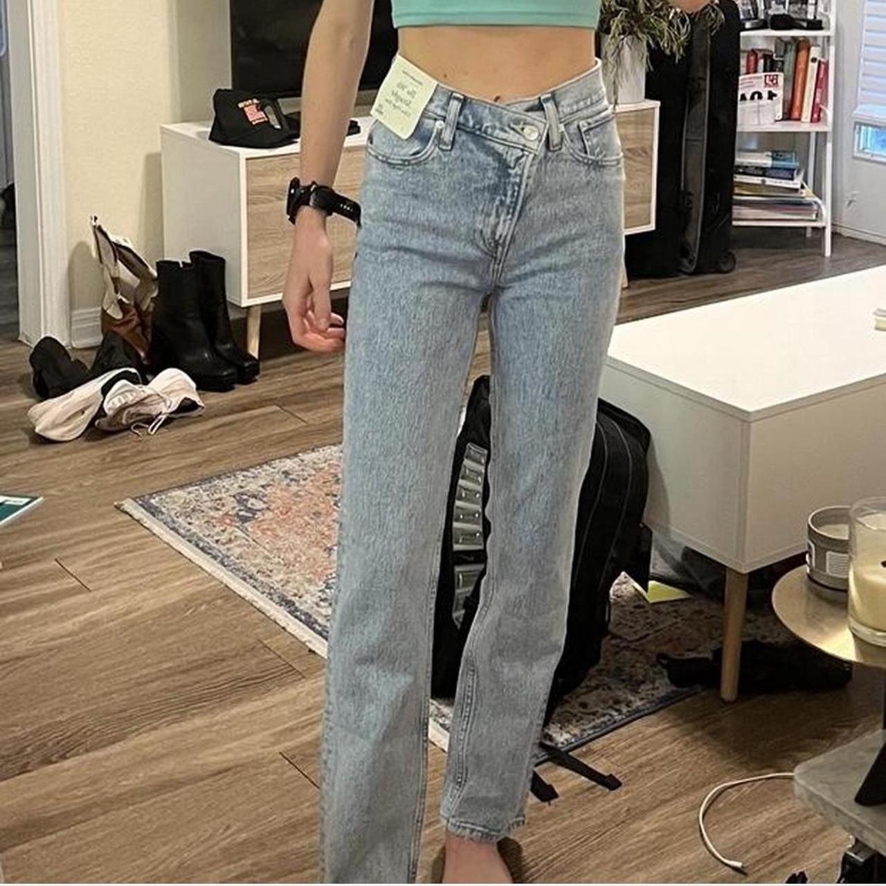 Abercrombie Ultra High Rise 90s Straight Jean Color:... - Depop