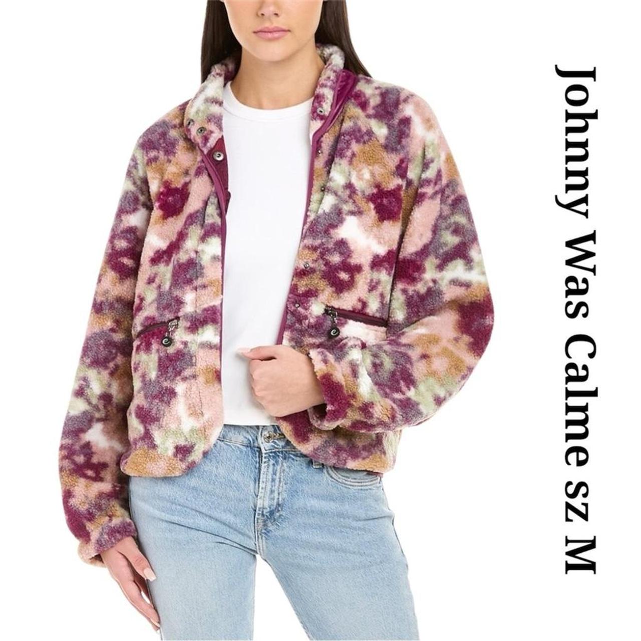 Johnny Was Calme Fleece Sherpa Pumper Jacket New... | Depop