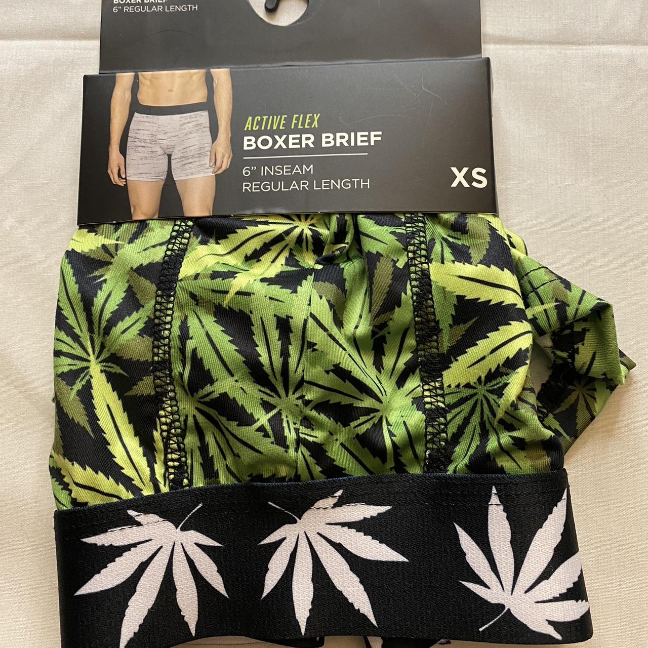 Rue21 Men’s Boxer Brief Sz XS Black Green White Pot... - Depop