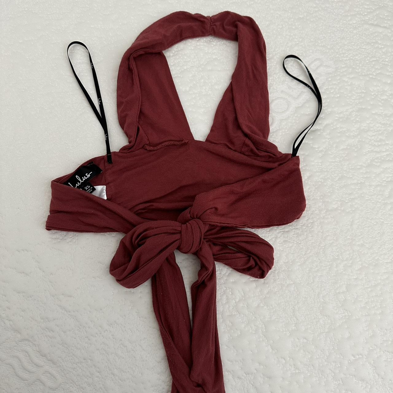 Lulus Women's Red Vest | Depop