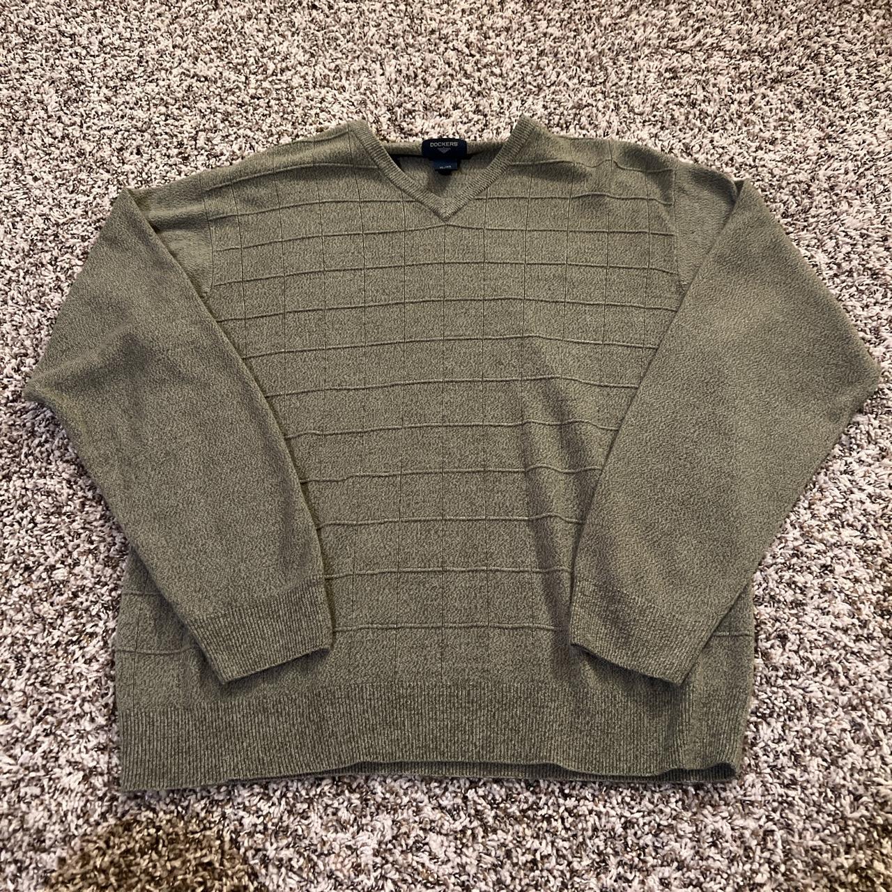 cute dockers green sweater 💚 lightly worn size... - Depop