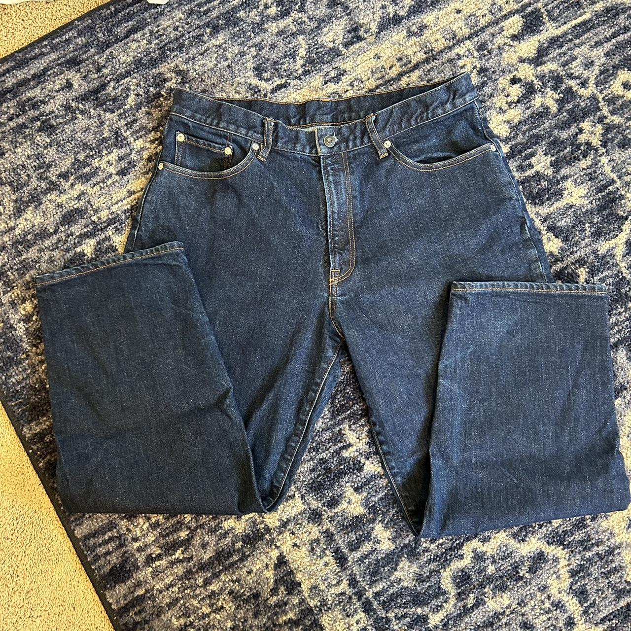 MUJI lab Japanese denim stone washed selvedge jeans.... - Depop