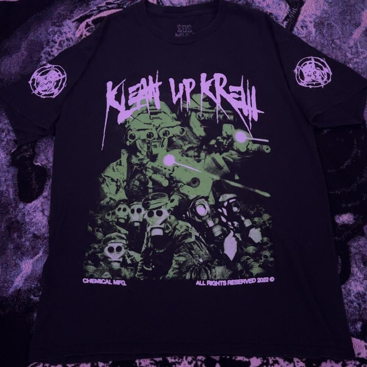sosmula klean up krew chemical warfare shirt worn... - Depop