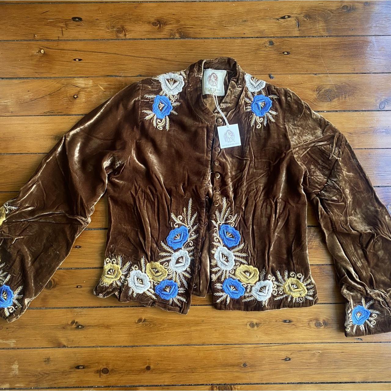 Chasing Unicorns Riders On The Storm Velvet Jacket... | Depop