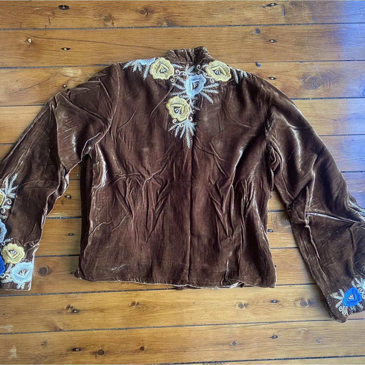 Chasing Unicorns Riders On The Storm Velvet Jacket... | Depop