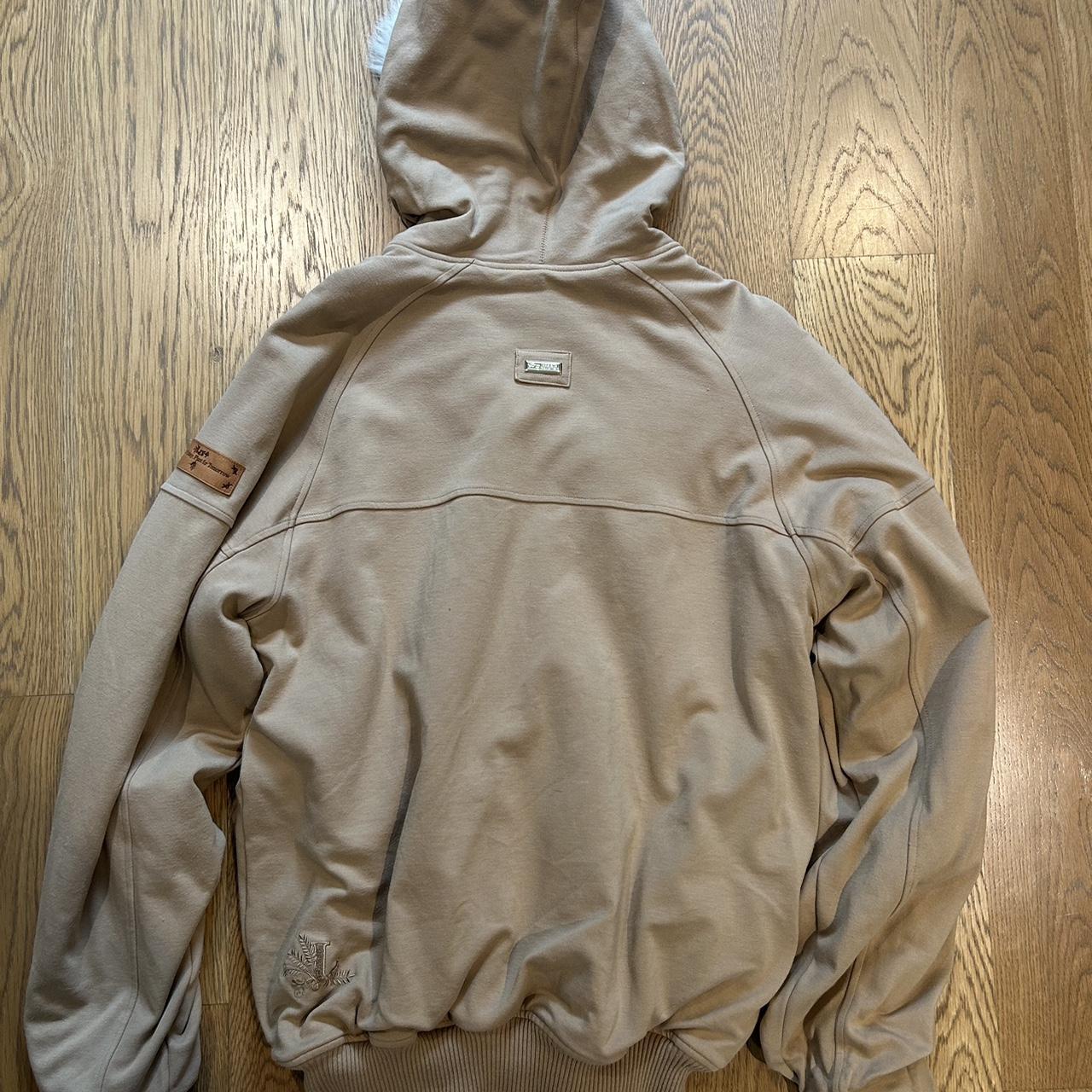 Tan LRG Roots and Equipment Jacket Zip-Up - Depop