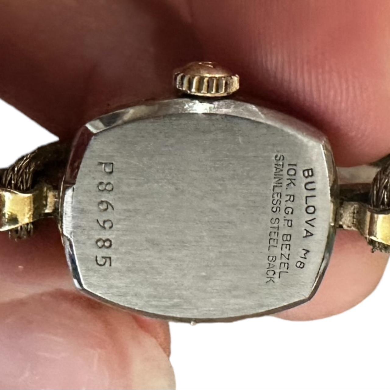 Vintage 1980’s dainty Bulova watch gold. Needs a new... - Depop