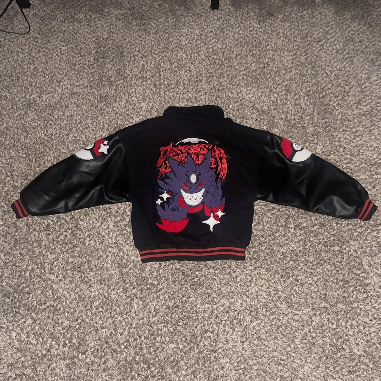 MEDIUM/SMALL demons basement varsity jacket gengar... - Depop