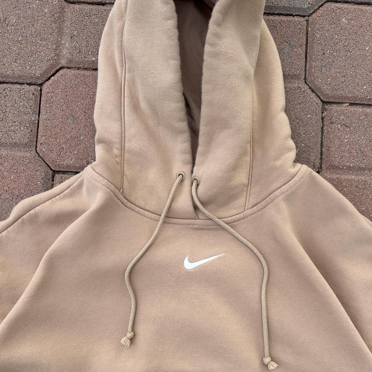 Tan Women’s Nike Center Swoosh Hoodie! Sand / Beige... - Depop