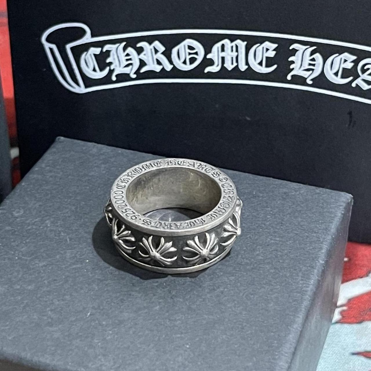 Chrome Hearts Ring 925 Silver Ring Size US:... - Depop