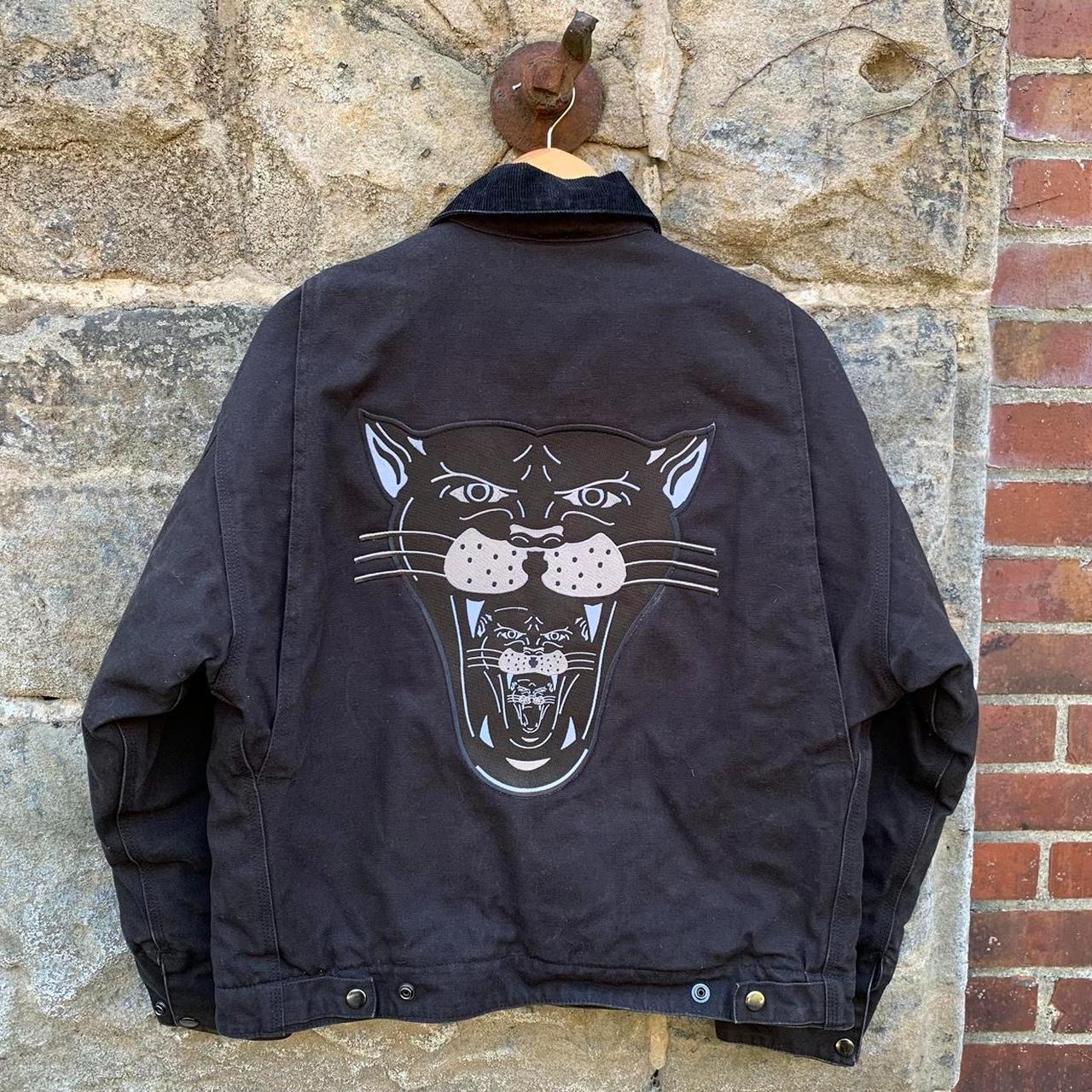 Reworked Custom Detroit Style Workwear Jacket... - Depop