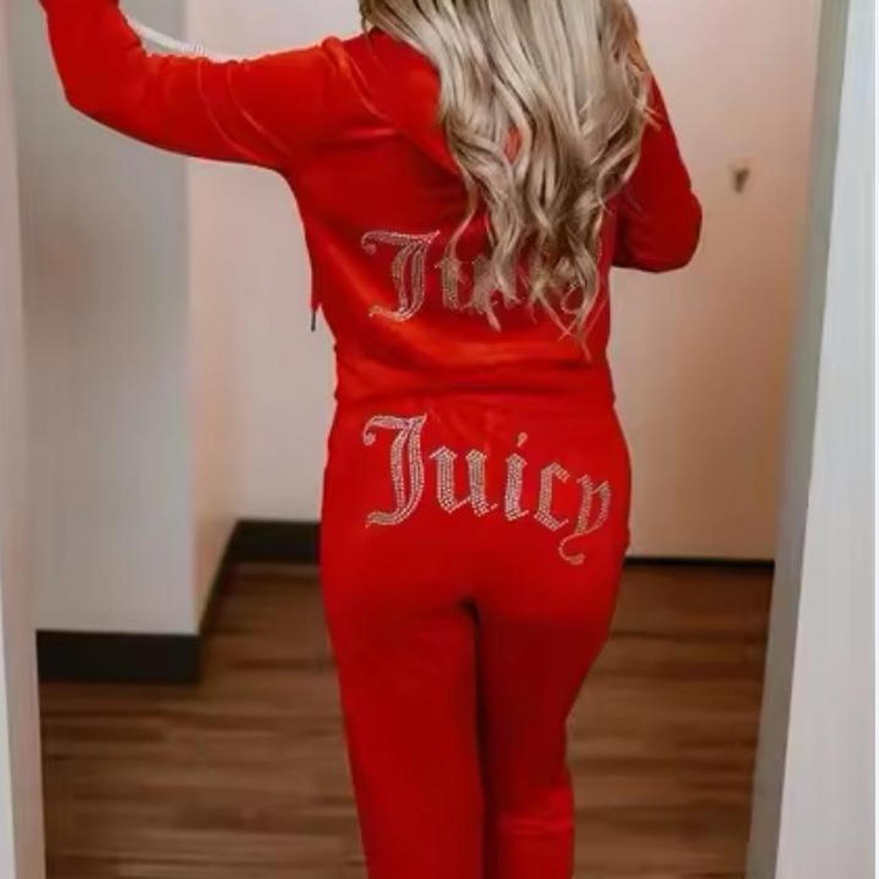 Red juicy catoure jumpsuit - Depop