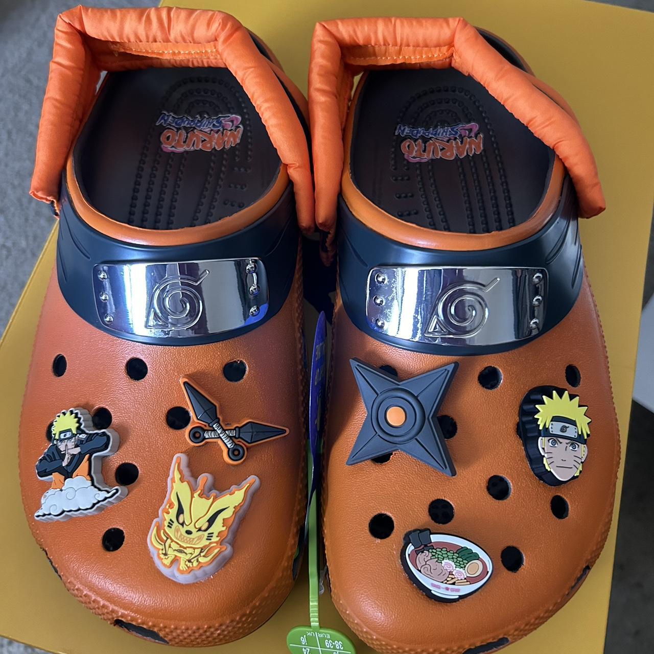 Naruto x crocs big kids size 6Y/ 7.5 women’s - Depop