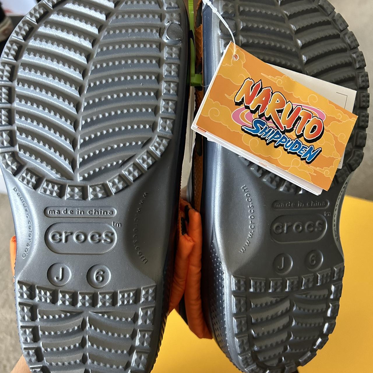 Naruto x crocs big kids size 6Y/ 7.5 women’s - Depop