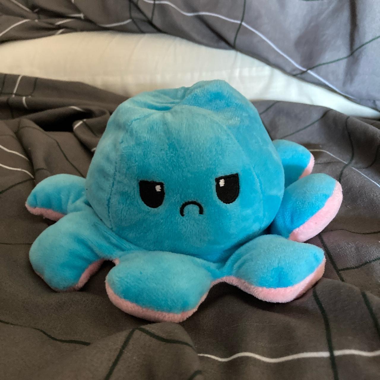 Pink and Blue Mood Octopus - Depop