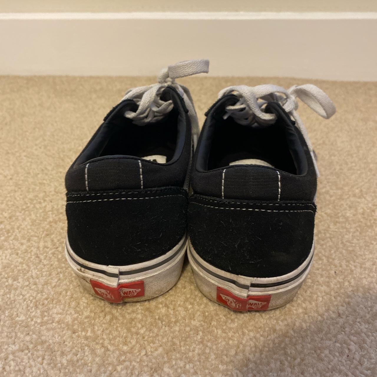 Vans skating shoes black and white in good condition... - Depop