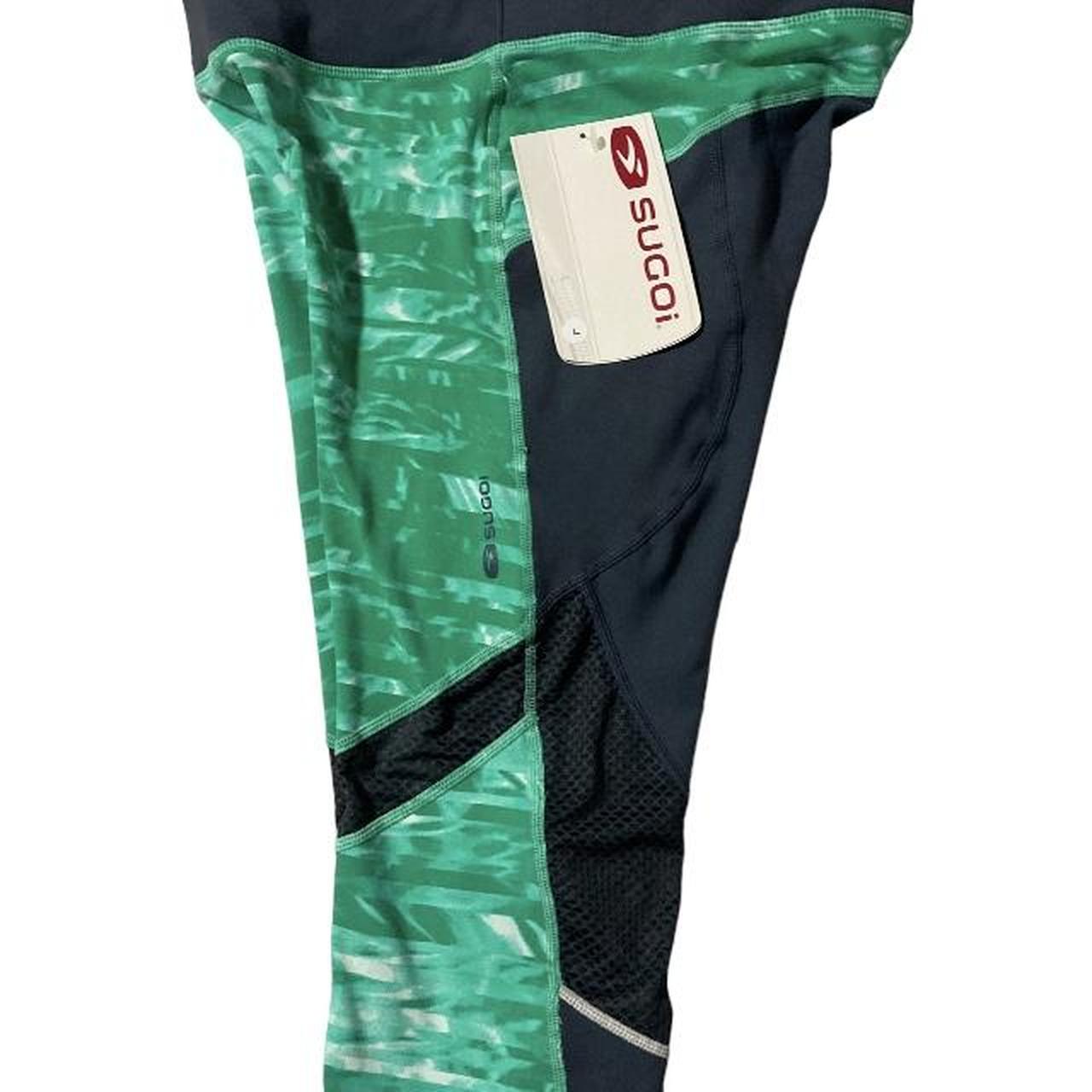 Sugoi Prism Capri Womens Light Jade Leggings Ice... - Depop