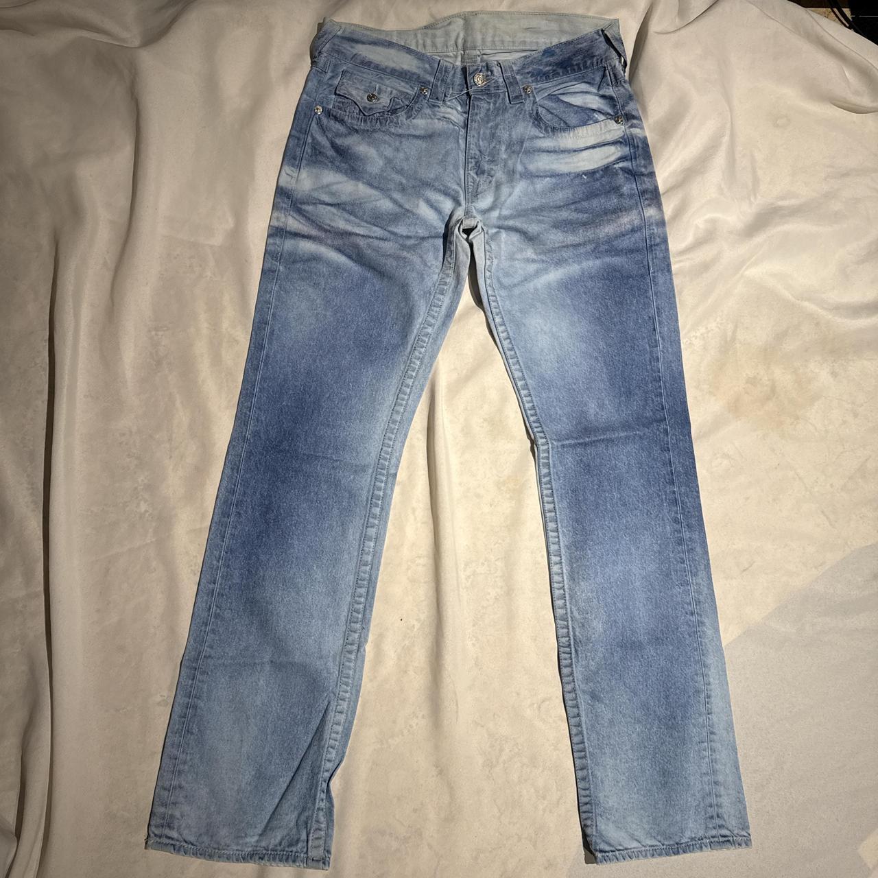 New Men’s True Religion Blue Denim Jeans Flap Pocket... | Depop