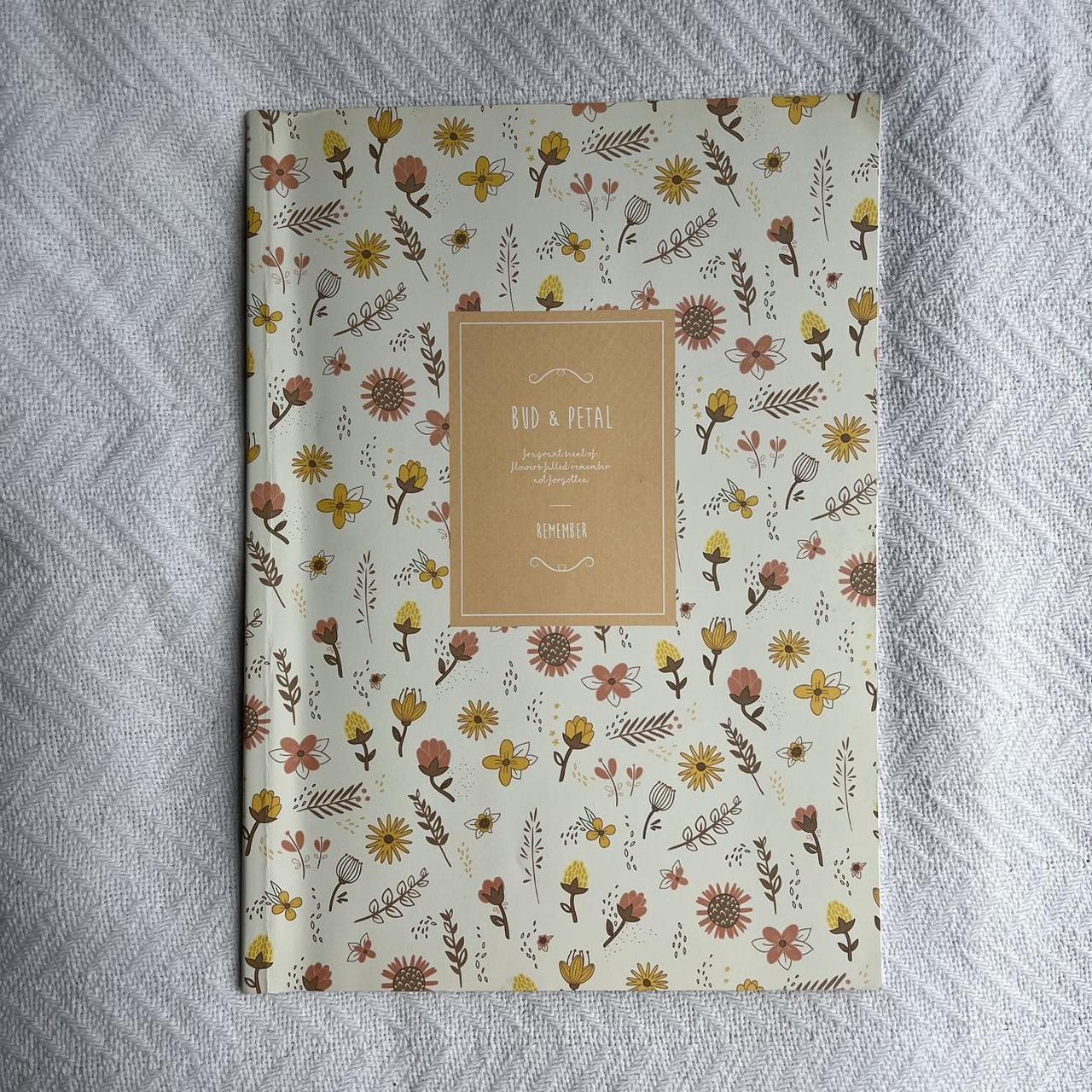 Brand new lined notebook (spine has a crease from... - Depop