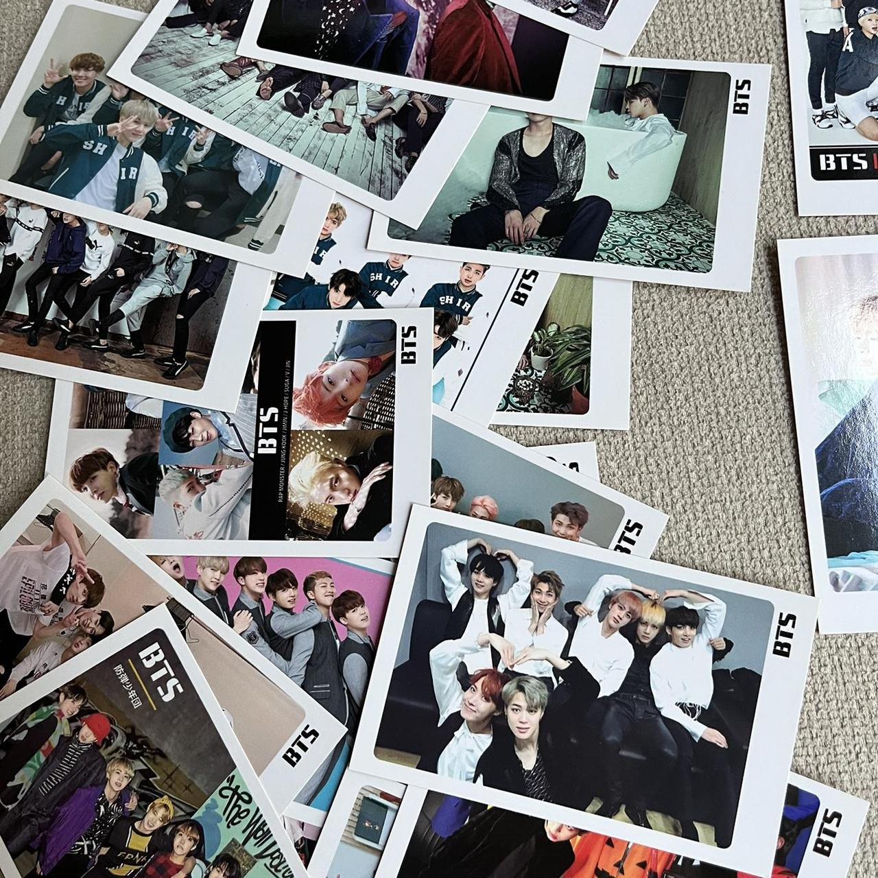 Huge set of BTS photocards - Depop