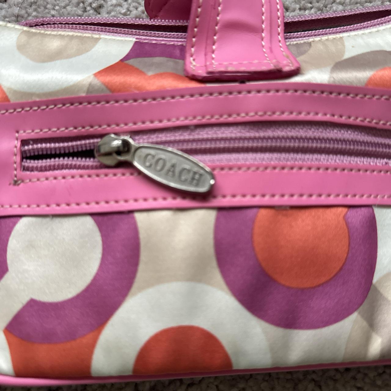 cute pink coach purse missing the bottom | Depop