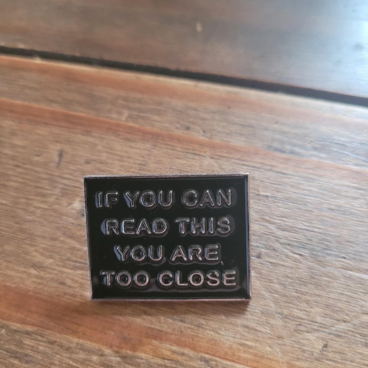 Cult pin/ pin badge If you can read this you are... - Depop